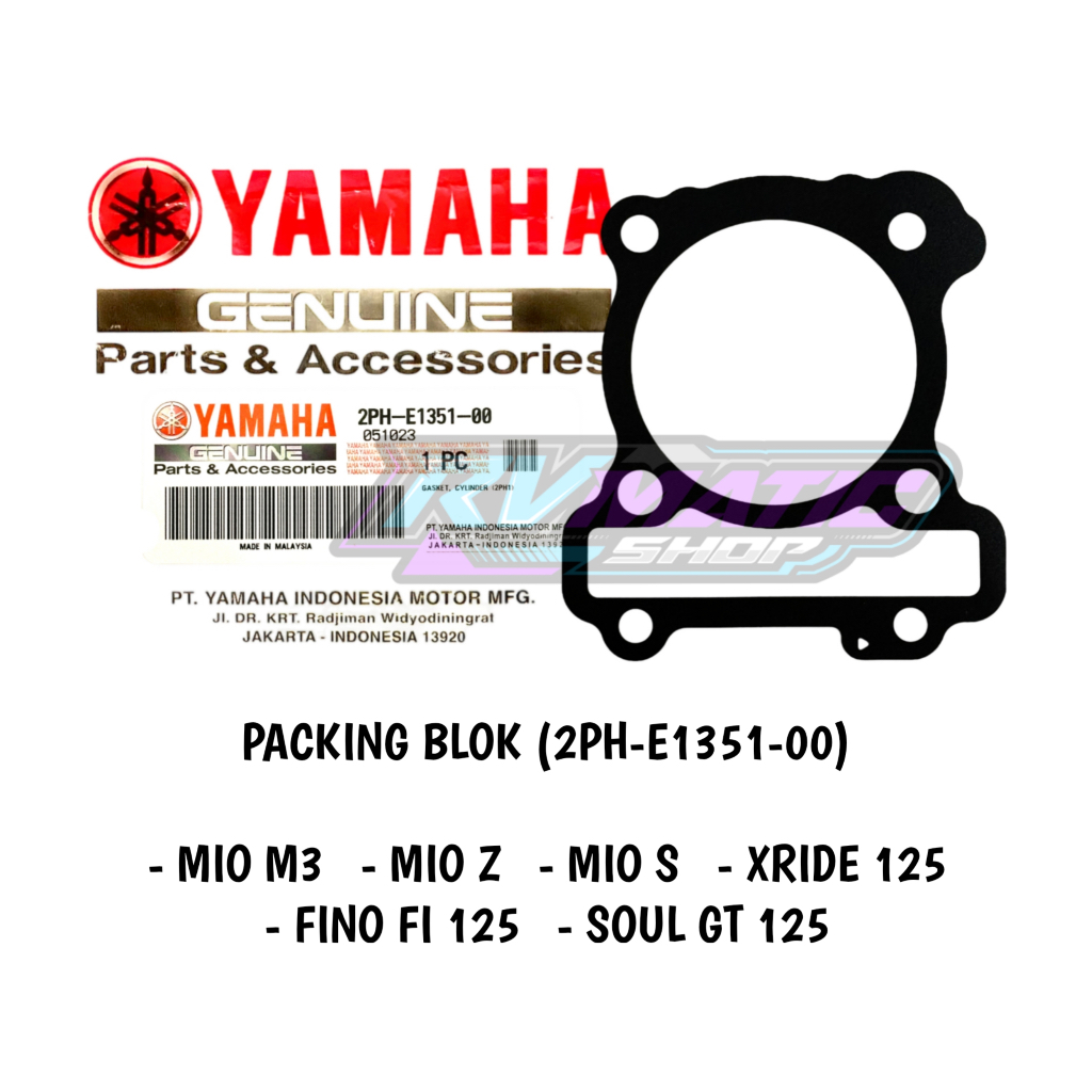 Jual PACKING BLOK MIO M3 MIO S XRIDE 125 FINO FI 125 SOUL GT 125 ...