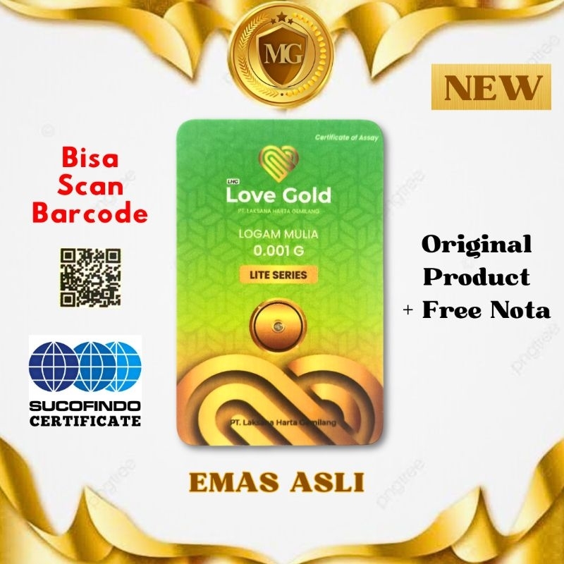 Jual Small Gold Emas Asli 0,001 gram Lite Series Mini Gold Logam Mulia ...