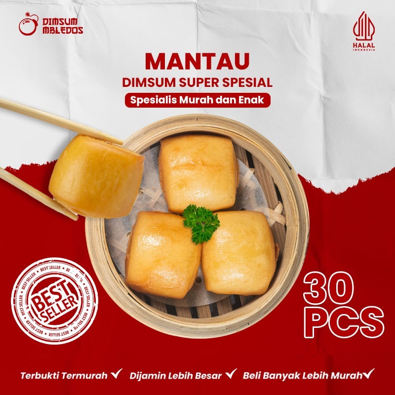 Jual Dimsum Mantau / Mantou Frozen Isi 30 – Halal Premium Pack | Cocok ...