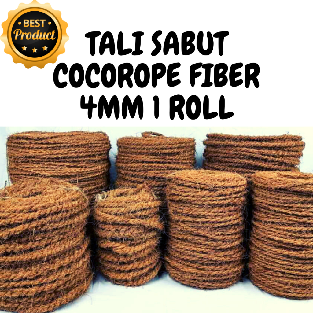 Jual Tali sabut kelapa 4mm 1 ROLL BESAR - Tali turus- variasi roll ...