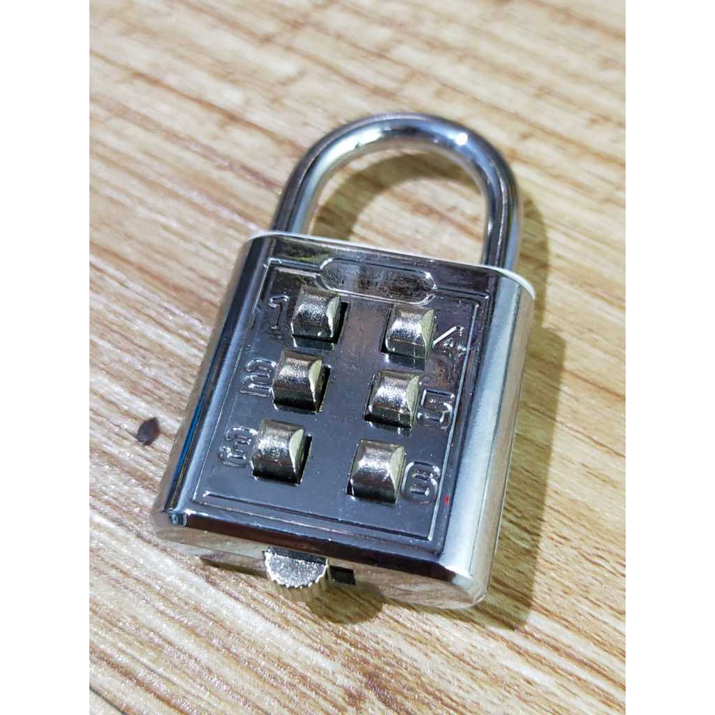 Jual Gembok Nomor Password PIN 6 8 10 Digit Gembok Koper Laci Loker ...