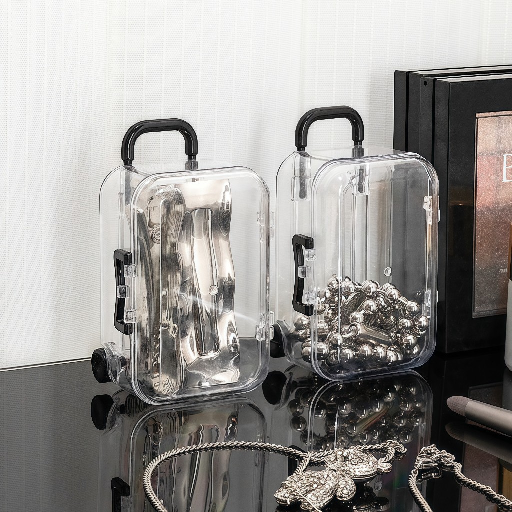 Jual Koper Plastik Transparan / Mini Tempat Holder Aksesoris Perhiasan ...