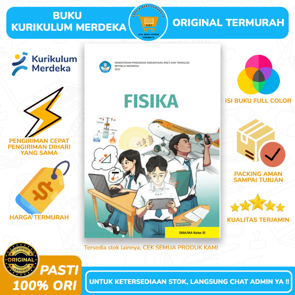 Jual Buku Fisika Kelas 11 SMA - Buku Paket Siswa - Kurikulum Merdeka | Shopee Indonesia