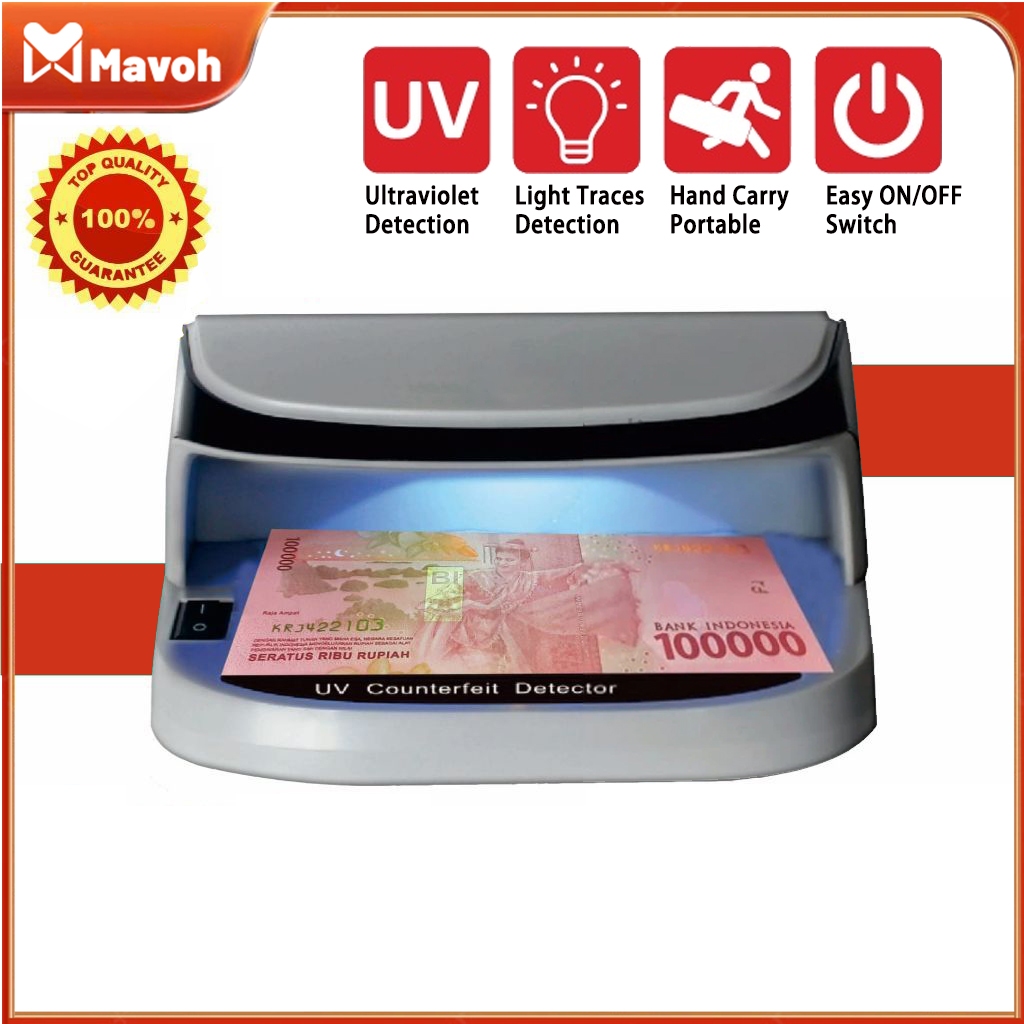 Jual Money Detector Lampu UV Deteksi Uang Palsu Rechargeable Alat ...