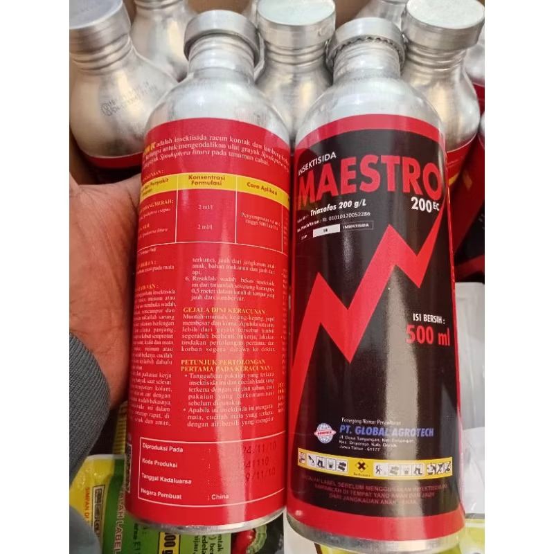 Jual Insektisida Maestro 200 EC (Triazofos 200 g/l) 500 ml | Shopee ...