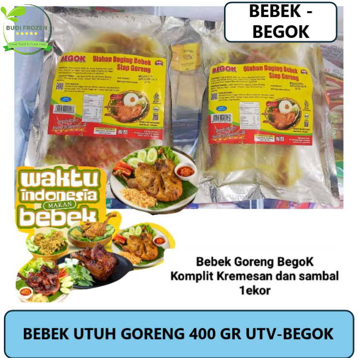 Jual BEBEK UTUH GORENG BEGOK / BEBEK GORENG BEGOK / 400 GR - BEGOK ...