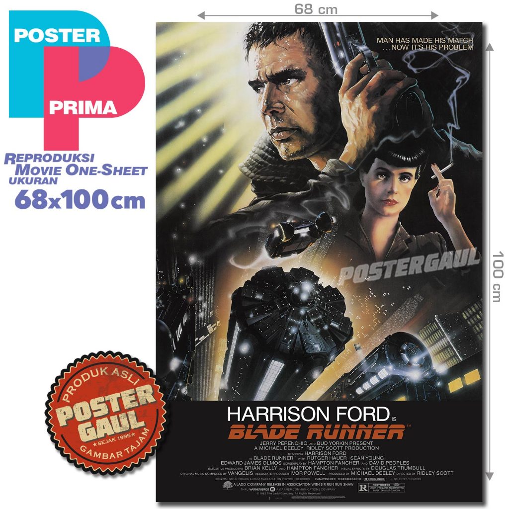 Jual Poster Prima Reproduksi Movie One-Sheet BLADE RUNNER (1982) # ...