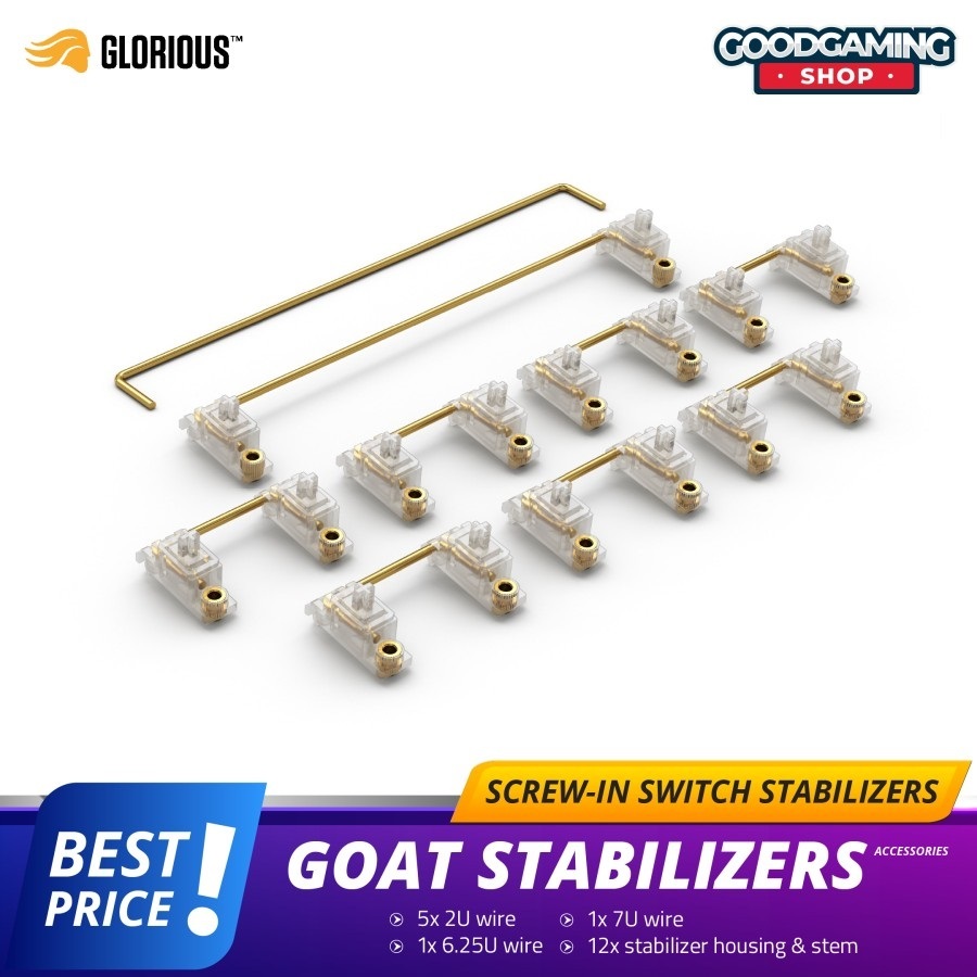 Jual Glorious GOAT Switch Stabilizers PCB Mount - Stabilizers Keyboard ...