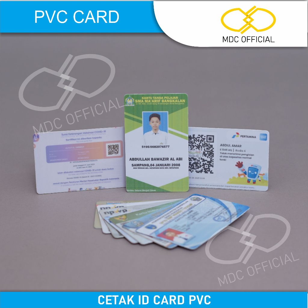 Jual Cetak ID Card / Cetak Kartu Nama PVC Custom | Shopee Indonesia