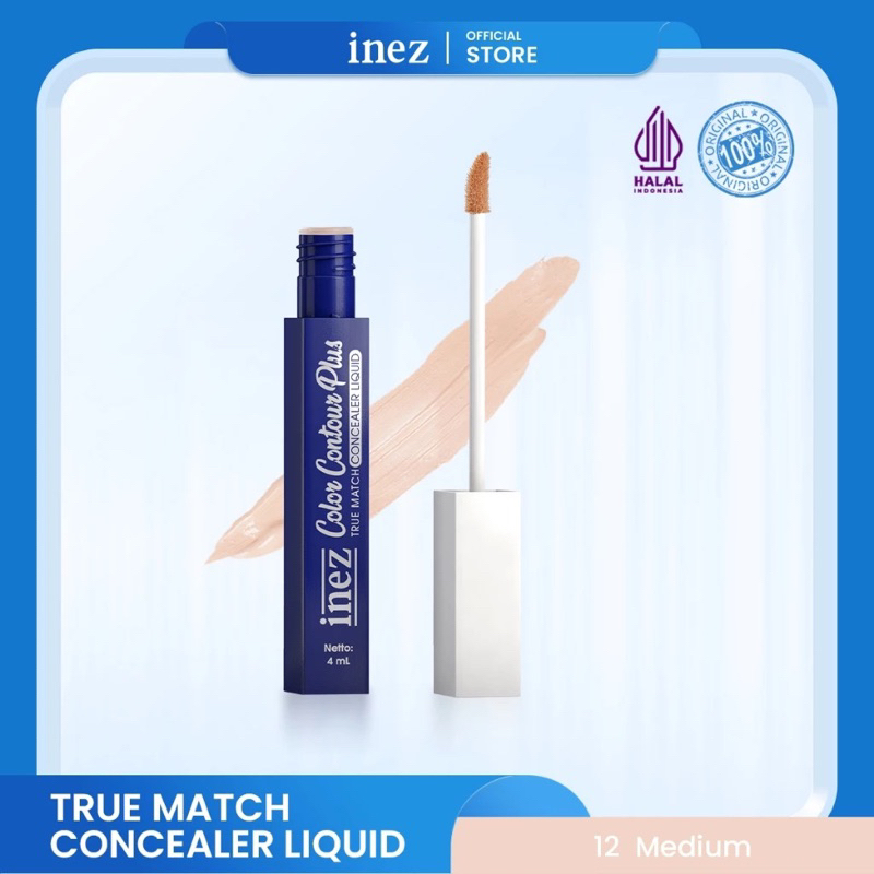 Jual Inez Color Match Concealer Liquid 12 Medium | Shopee Indonesia