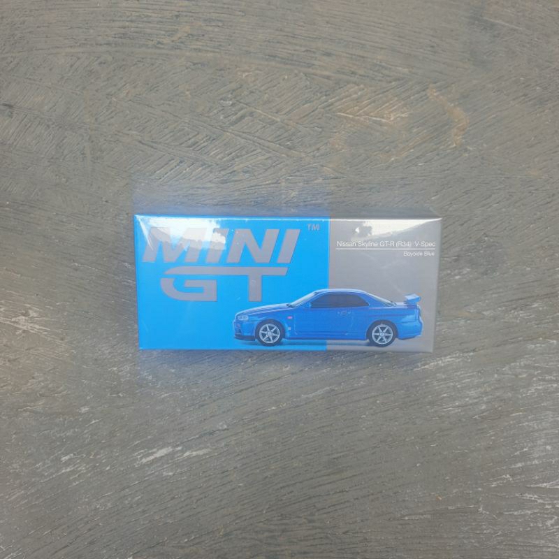 Jual Mini GT MiniGT MGT 759 Nissan Skyline GT-R R34 V Spec Bayside Blue ...
