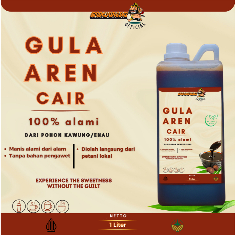 Jual Gula aren/Gula aren cair/100% Alami/1 Liter/500mL | Shopee Indonesia