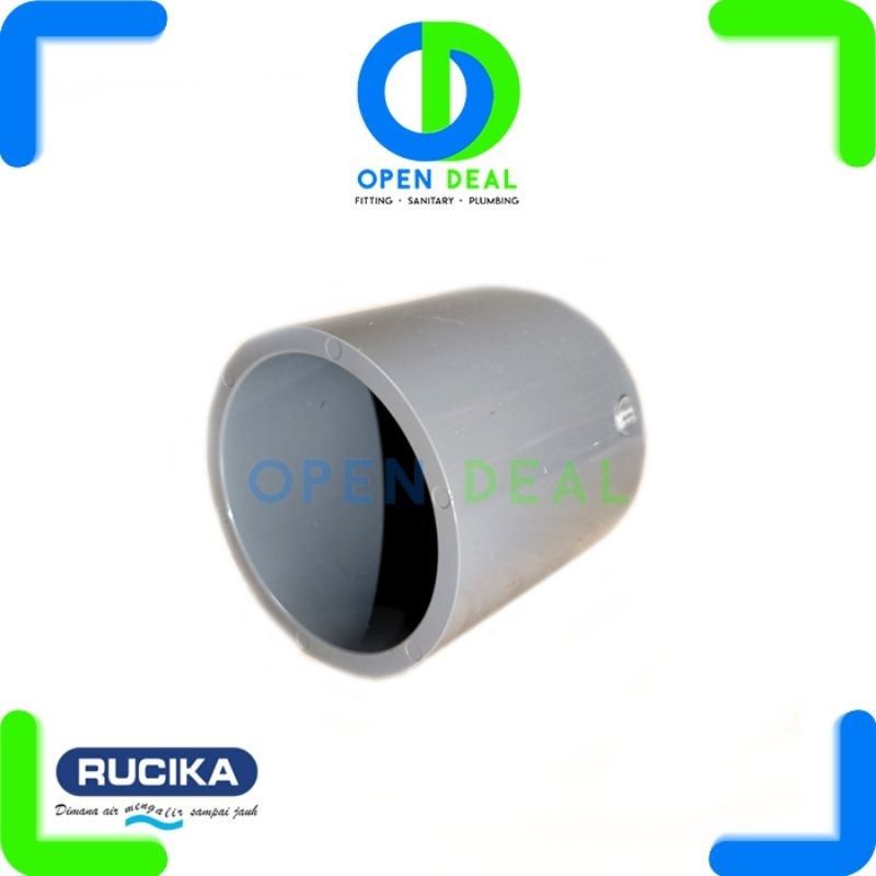 Jual Rucika Dop Aw 1 1/2" in / Cap Aw 1 1/2 in Pvc/Dop Polos/Tutup pipa ...