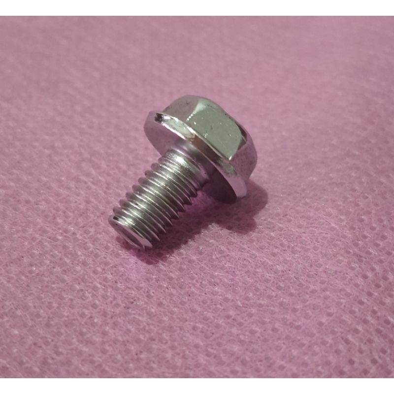 Jual Baut Topi Flange Bolt M6 6×10 Kunci 10 Original Chromm | Shopee ...