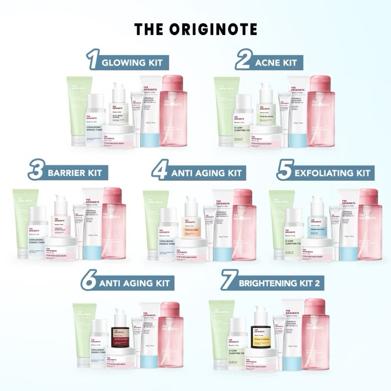 Jual Ready ️Ress original The Originote SPECIAL BUNDLE 7in1 KIT : ACNE ...