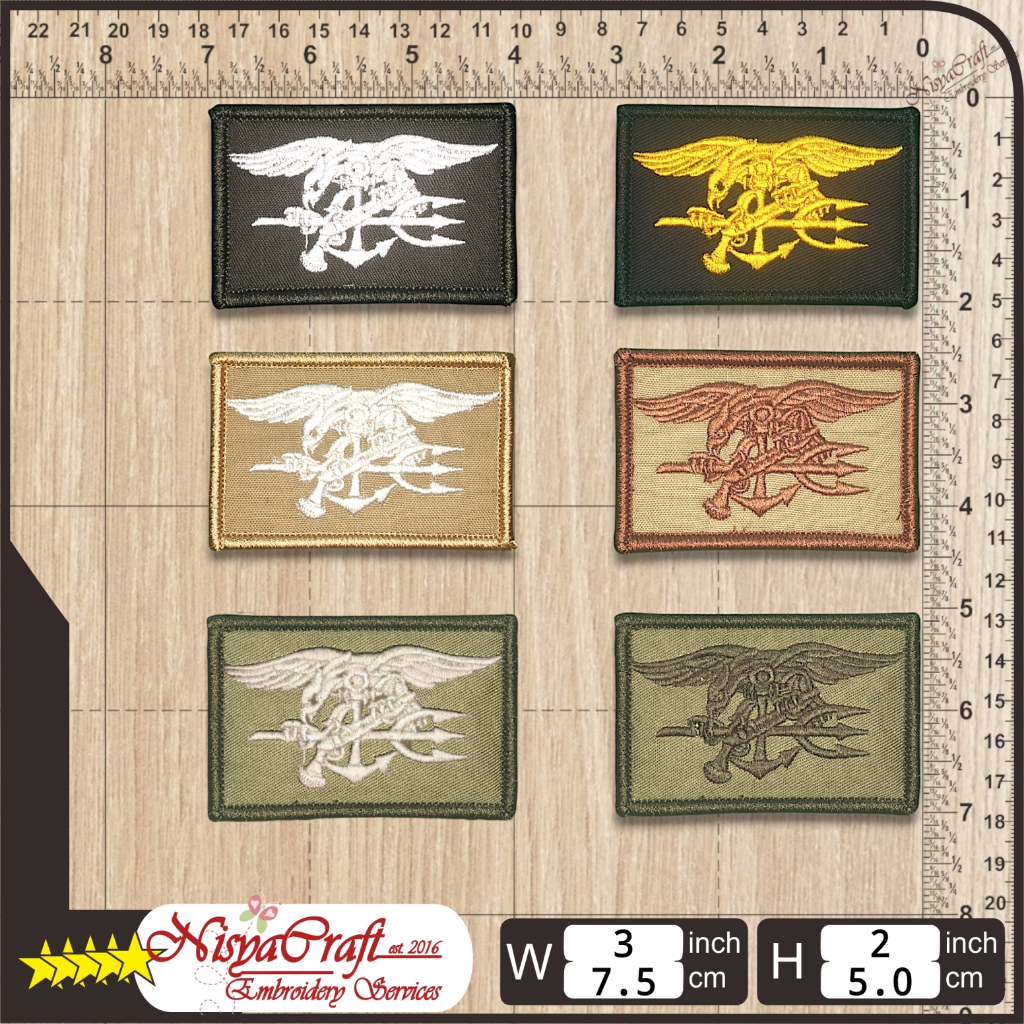 Jual NCEP0102-0512-US NAVY INSIGNIA Special Warfare (Seal) Trident Patch | Shopee Indonesia