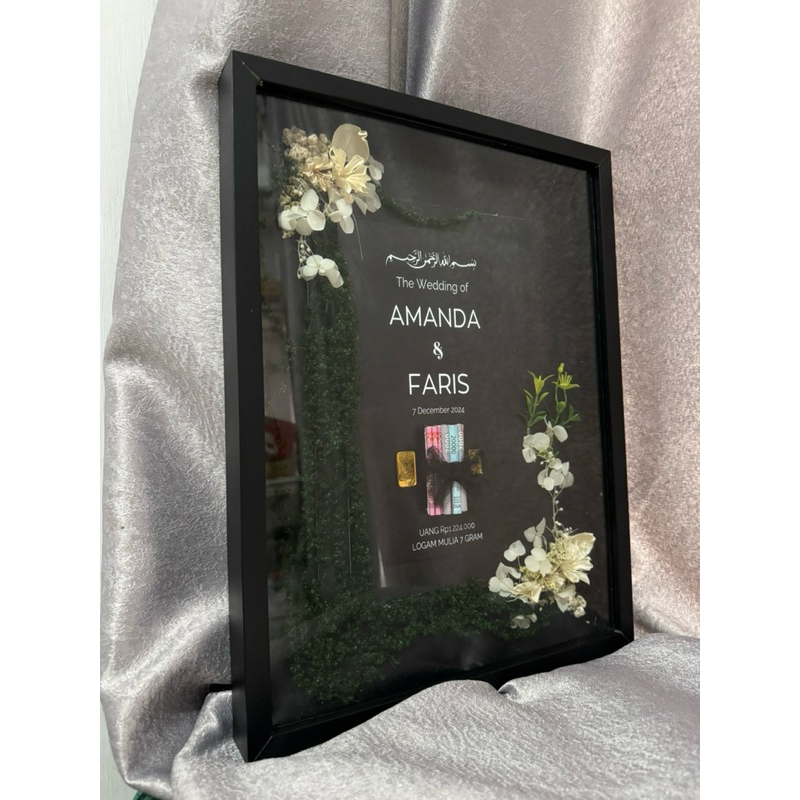 Jual Bingkai Mahar Design Custom Mahar Frame Akrilik Wedding | Shopee ...