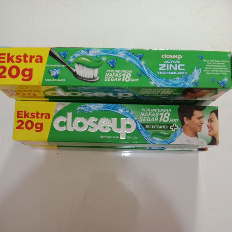 Jual CLOSE UP MENTHOL FRESH 160G + 20G | Shopee Indonesia