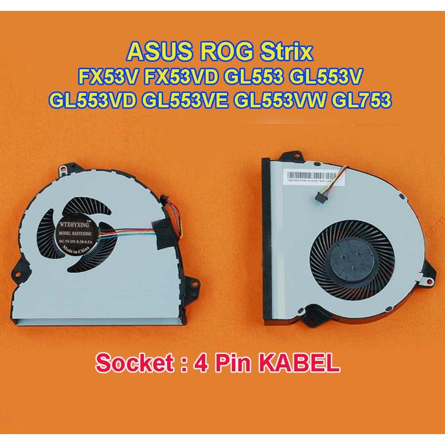 Jual CPU COOLING FAN ASUS ROG Strix GL553 GL553V GL553VD GL553 | Shopee ...