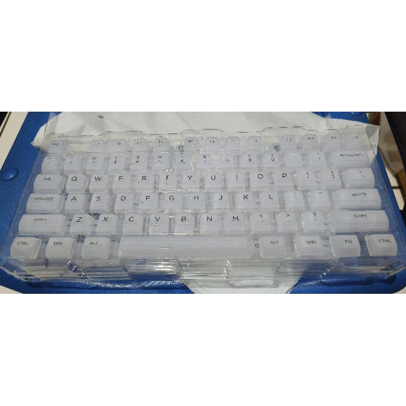 Jual AKKO Clear Translucent Keycaps White Set V2 ASA Profile | Shopee ...