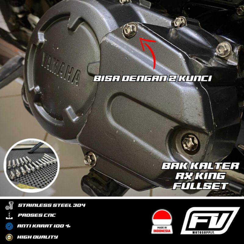 Jual 1 Set Baut Stainless CNC Bak Kalter RX KING RX K RX Spesial Model 2 Kunci | Shopee Indonesia