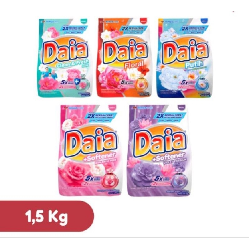 Jual Daia Detergent 1,5kg | Shopee Indonesia
