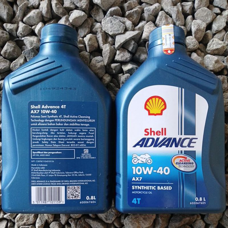 Jual Oli Motor Shell AX7 4Tak 800ml / 0,8L | Shopee Indonesia