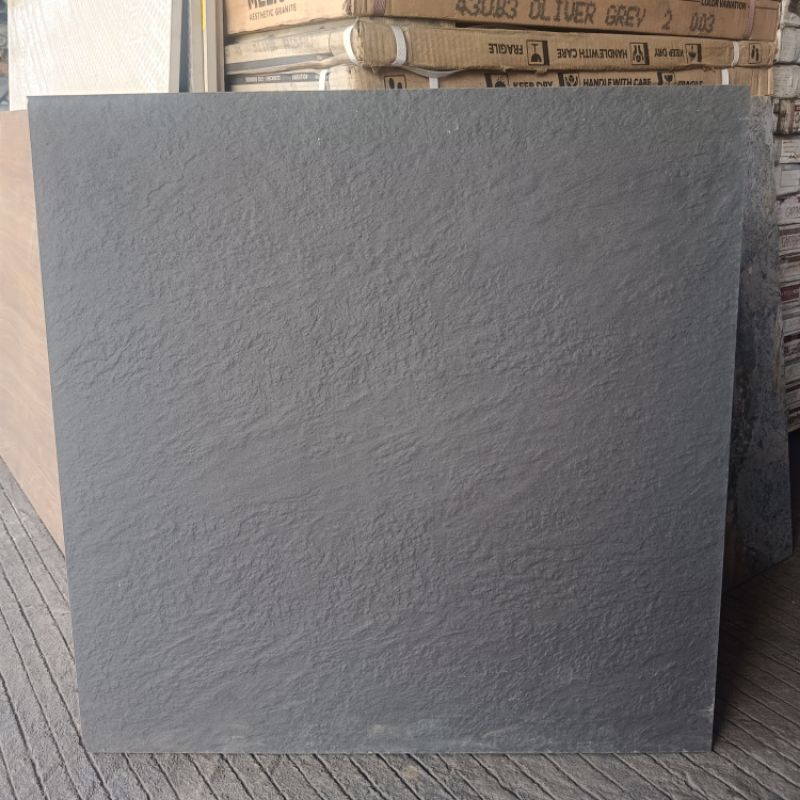 Jual Granit lantai 60x60 kasar stone grey infinity | Shopee Indonesia