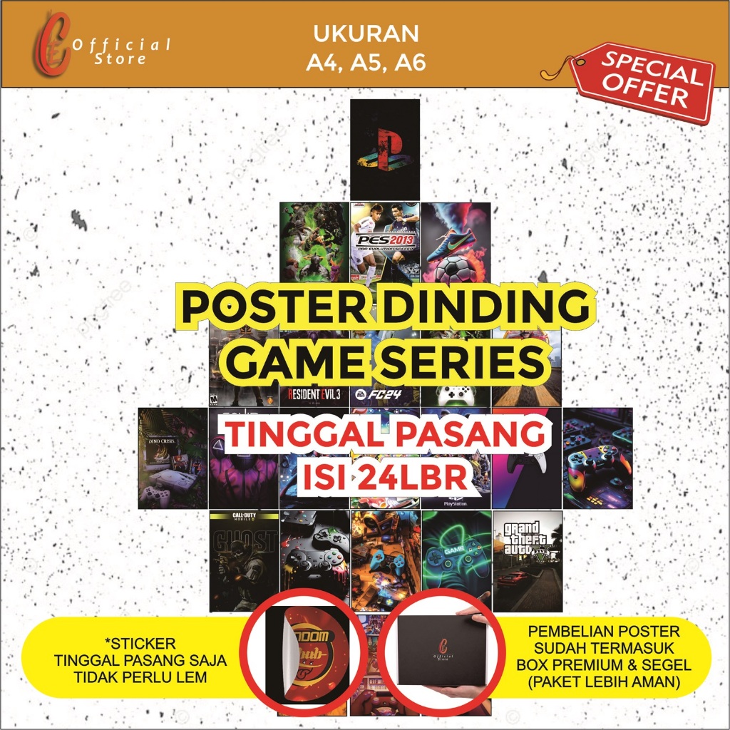 Jual CEO Card Design - POSTER DINDING AESTHETIC TEMA GAME SERIES UKURAN ...