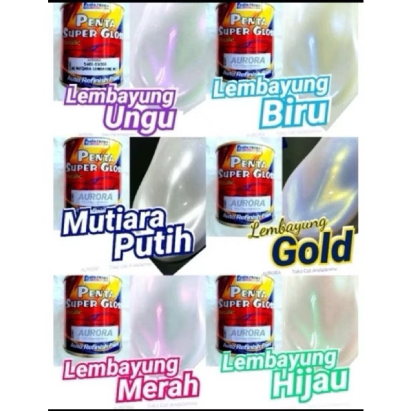 Jual Cat Mutiara Lembaung Penta Super Gloss Kemasan 200ml Lembayung ...