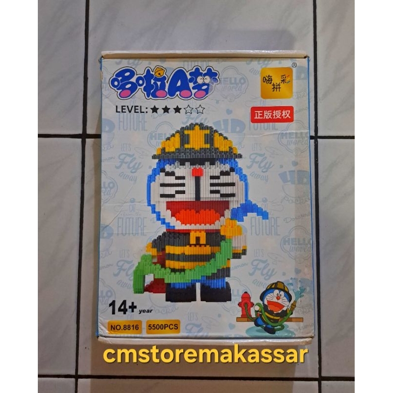 Jual Mainan Balok Susun Anak Nano Block Puzzle 3D Besar Fireman ...