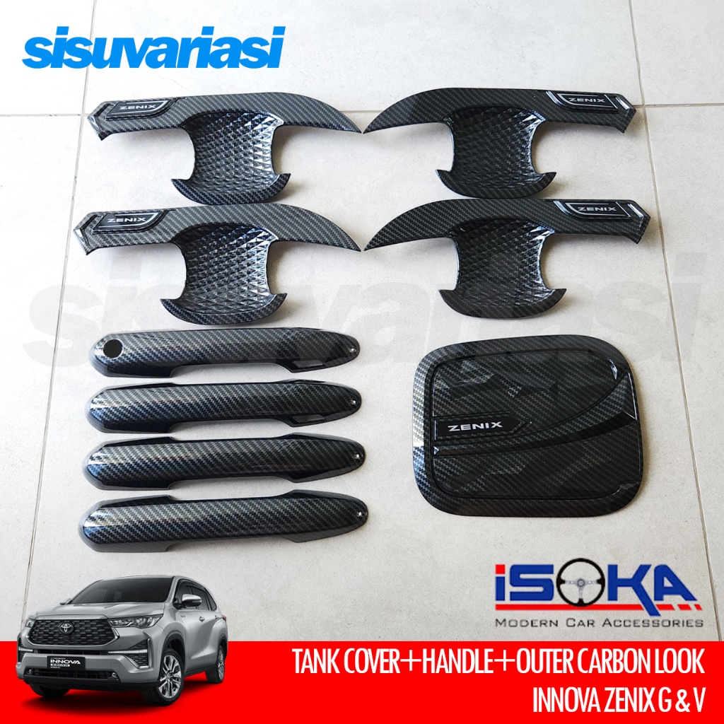Jual Innova Zenix Aksesoris Tank Cover Door Handle Outer Pintu | Shopee Indonesia