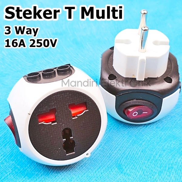 Jual Steker T Multi Serbaguna On/Off Football Swich Kombinasi - Steker ...