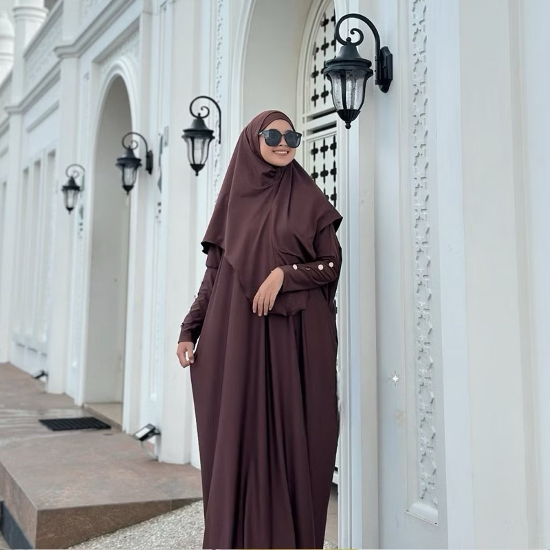 Jual Keiyra Abaya Jersy Set Hijab Material Jersy abaya set Basic,gamis plain umrah daily jersey ...