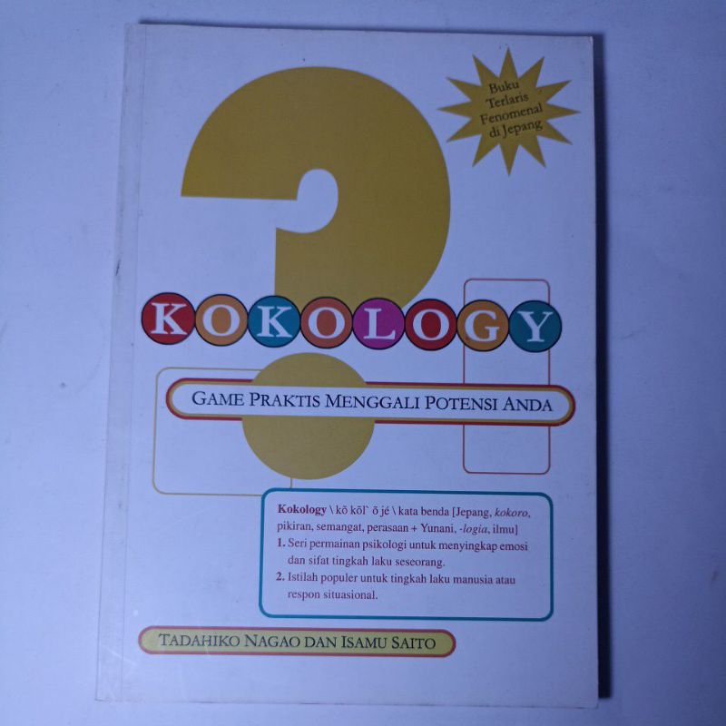 Jual KOKOLOGY - GAME PRAKTIS MENGGALI POTENSI ANDA (Tadahiko Nagao dan Isamu Saito) | Shopee ...