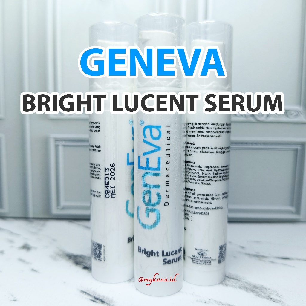 Jual GENEVA Bright Lucent Serum 10ml Tranexamic Acid FLEK HILANG Tanpa KeTERGANTUNGan | Shopee ...