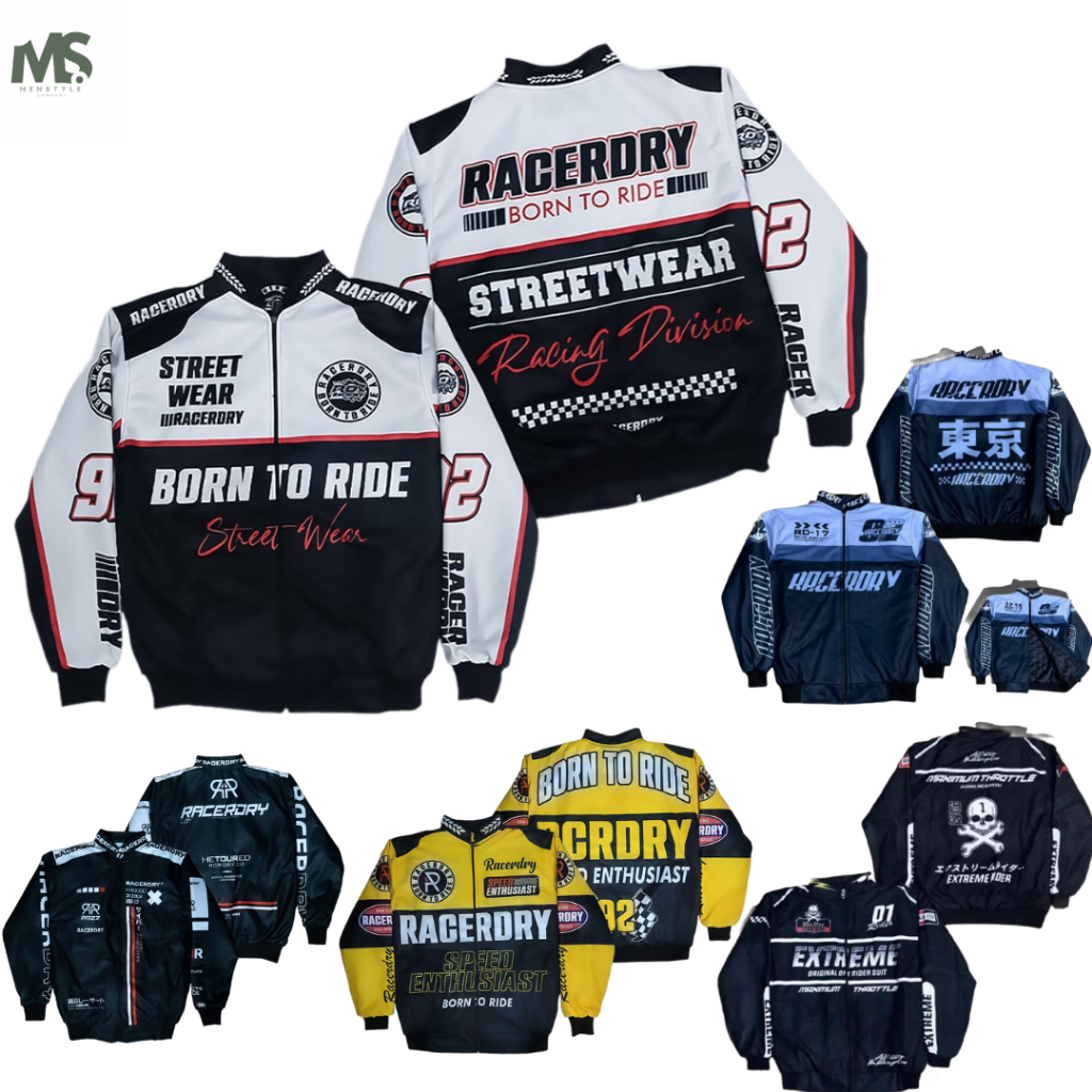 Jual Jaket Nascar Motor Sunmori Printing Pria Wanita Jaket Vintage ...