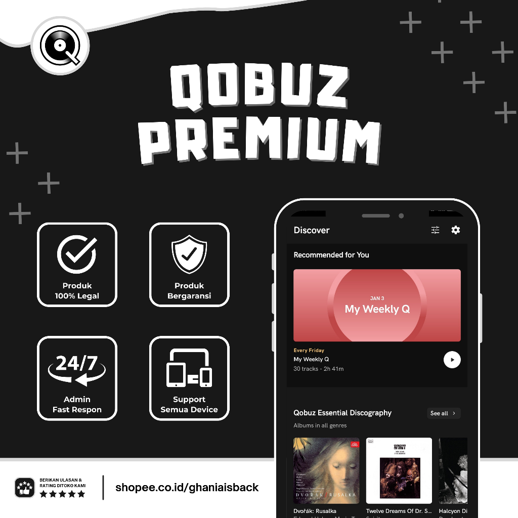 Jual QOBUZ PREMIUM 1 BULAN [PROMO] | Shopee Indonesia