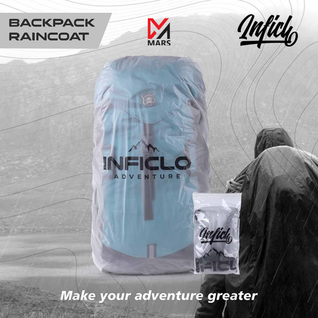 Jual INFICLO - Rain Cover Bag 50-60L Raincoat Ransel Tas Gunung Hitam ...