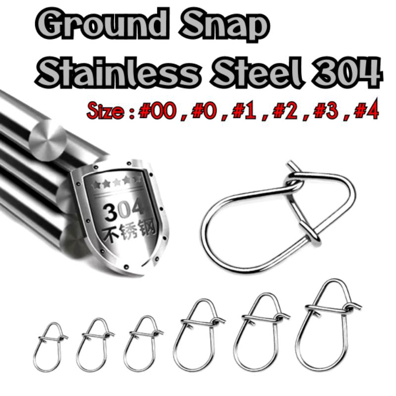 Jual 50PC ROUND SNAP OVAL GOURD SNAP 304SS CONNECTOR LURE CASTING [AC12 ...
