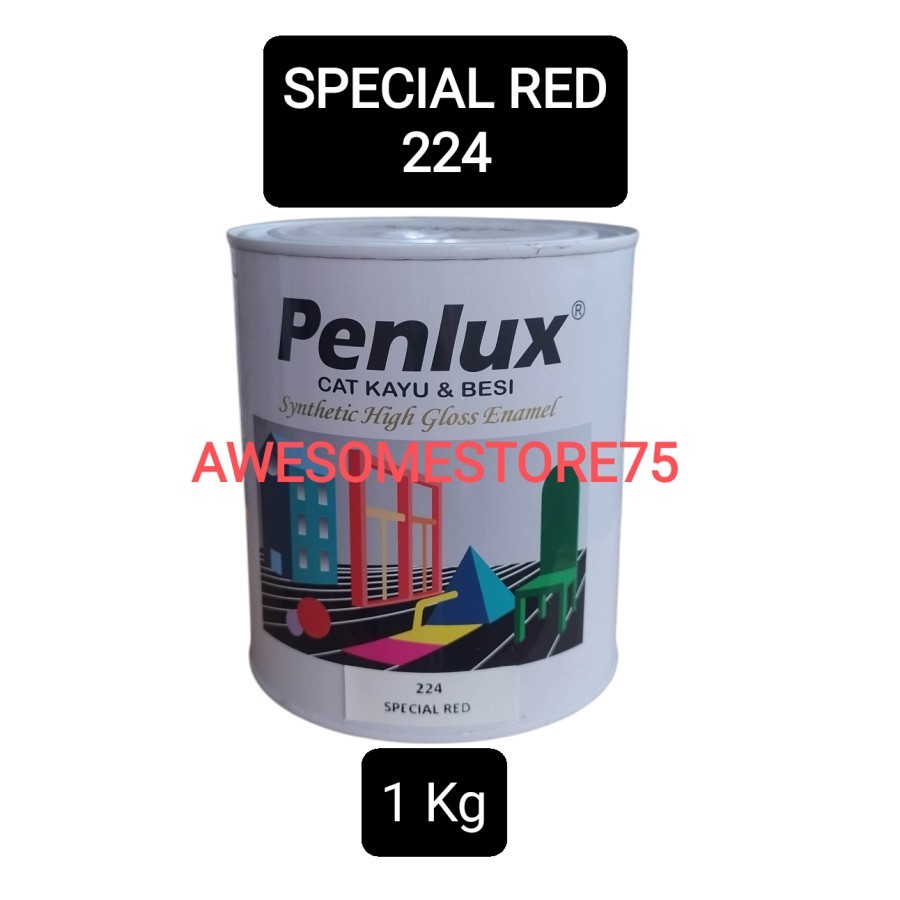 Jual Cat Minyak Kayu & Besi PENLUX 1 Kg - SPECIAL RED MERAH 224 Kaleng ...