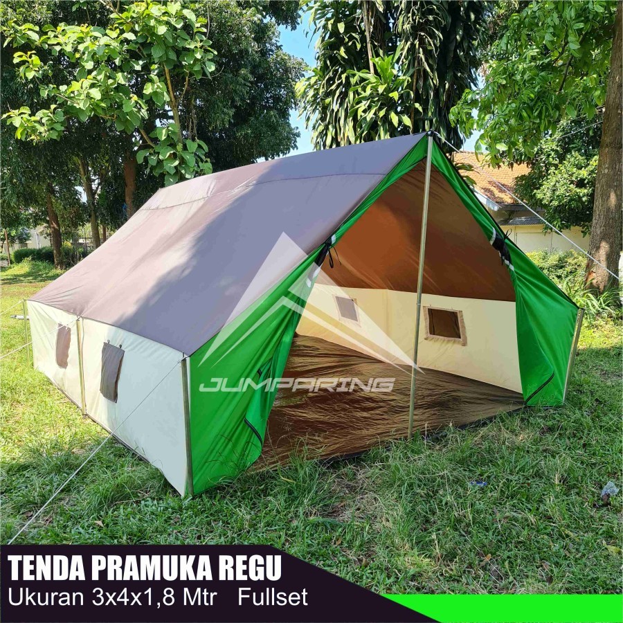 Jual Tenda Pramuka Regu FullSet Plus Alas Dan Tiang Pramuka Kapasitas ...