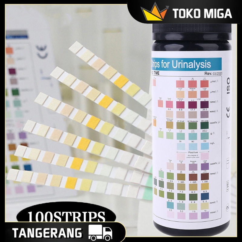 Jual 100PCS Alat Tes Urine /Tes Urin/Verify 10 Parameter/Combur Test ...