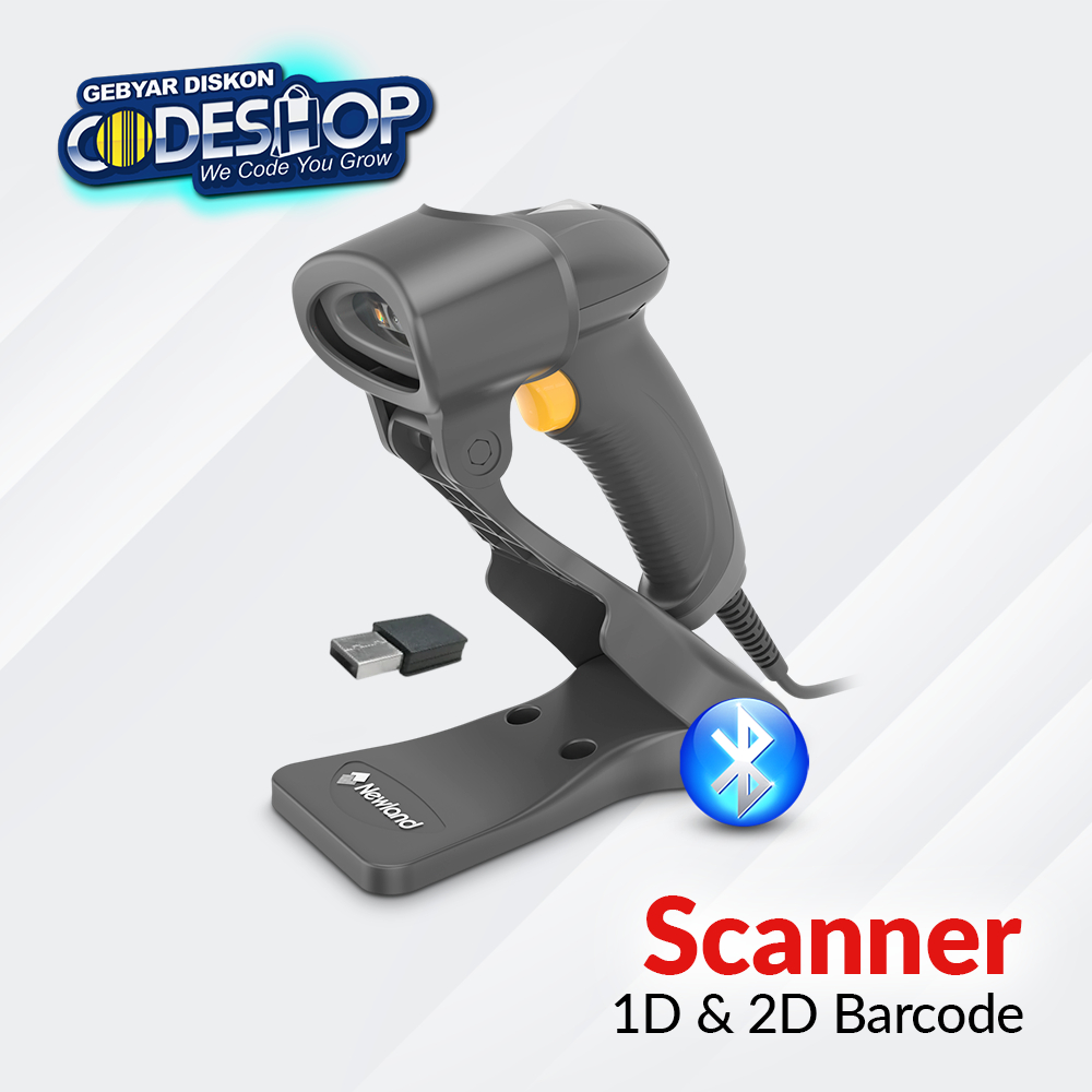 Jual Newland HR2081-BT Scanner Barcode 1D 2D Wireless Bluetooth Dongle ...