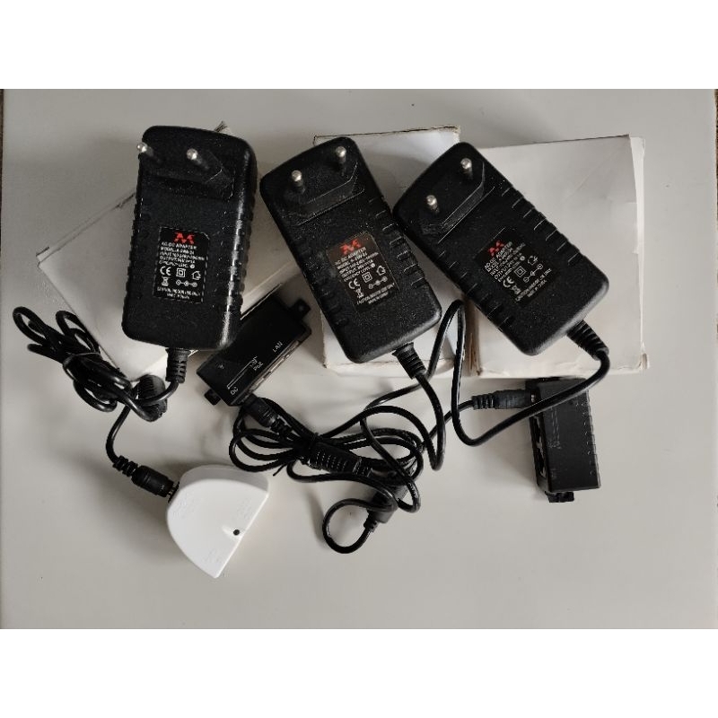 Jual 3 set Adaptor 24v 1a plus PoE injector gigabit passive | Shopee ...