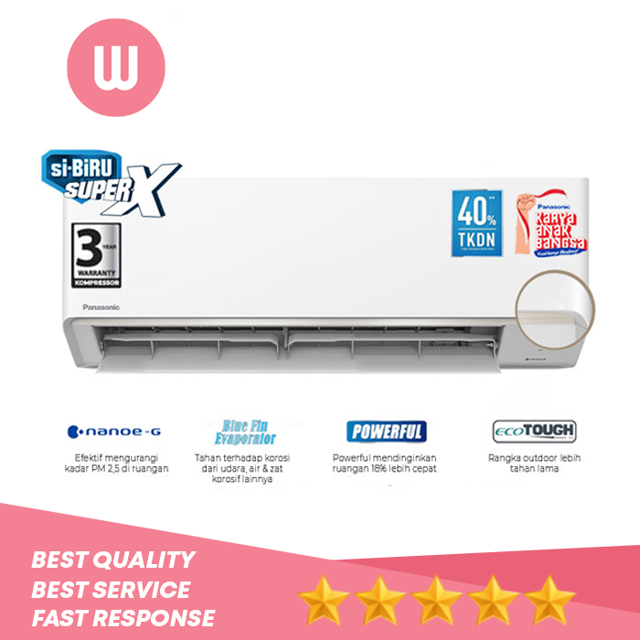 Jual PANASONIC CS/CU-PN18AKJ AC Split Deluxe Standard Si-BiRu Nanoe-X 2PK | Shopee Indonesia