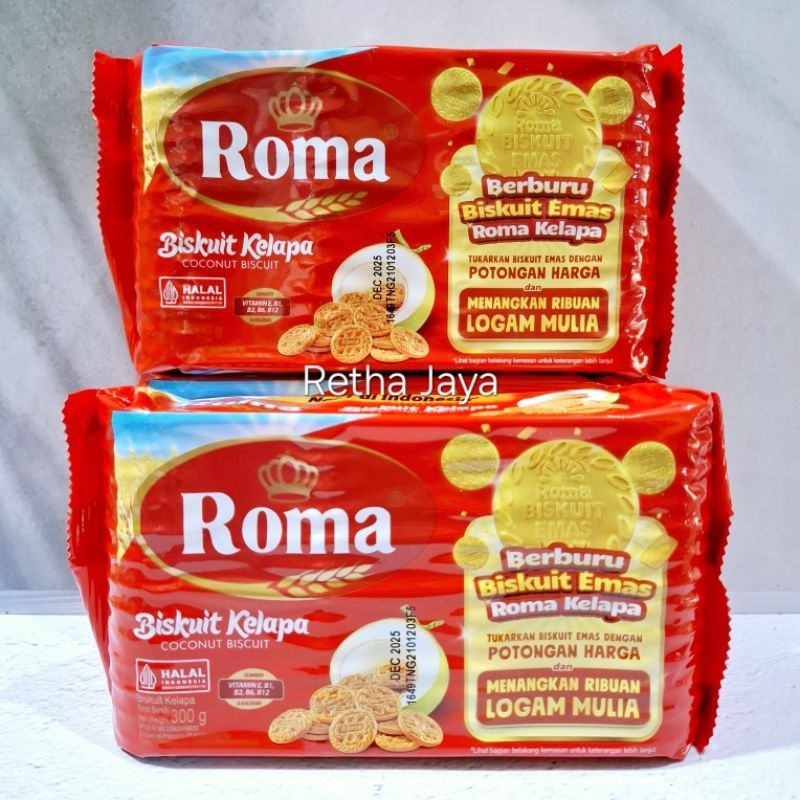 Jual Biskuit Roma Kelapa 300g/Roti Roma Kelapa | Shopee Indonesia