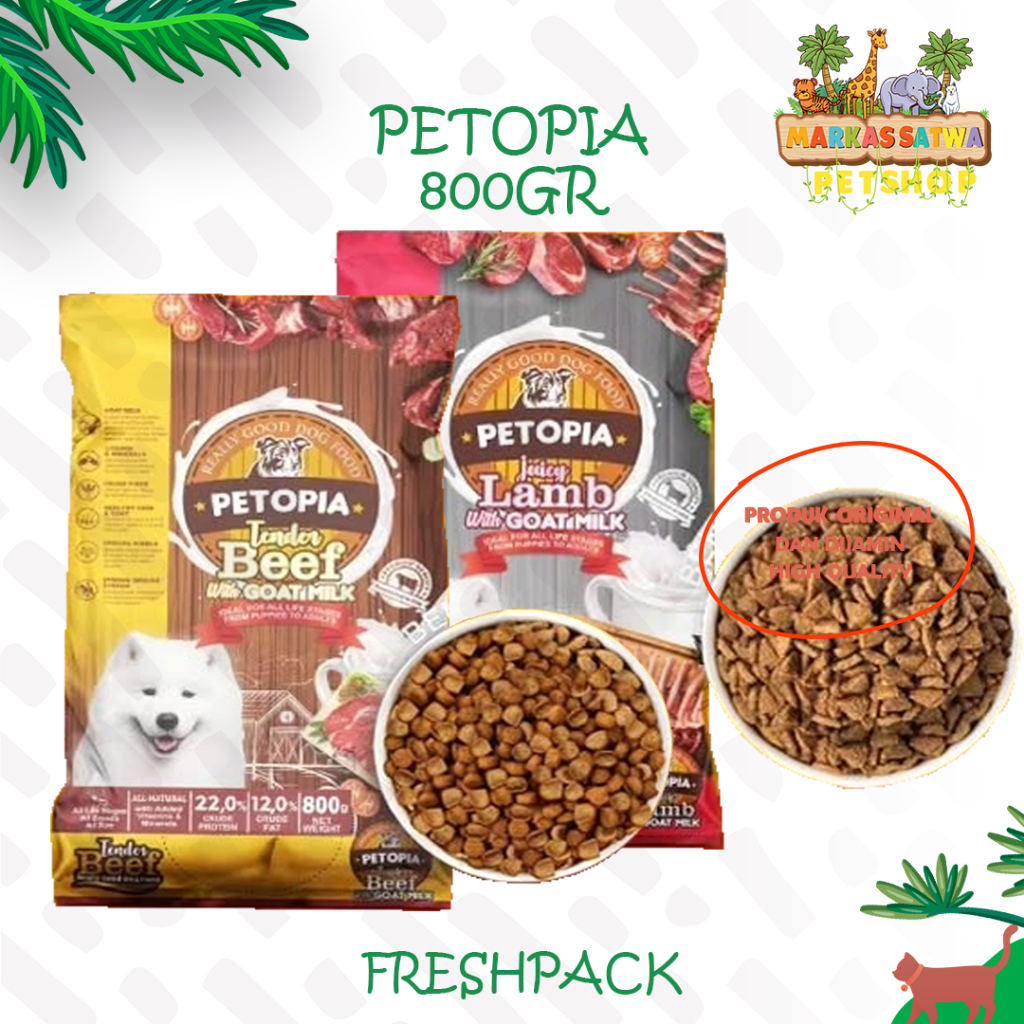 Jual Dog Food PETOPIA Dry 800 gr - Makanan Anjing Kering Untuk Segala ...