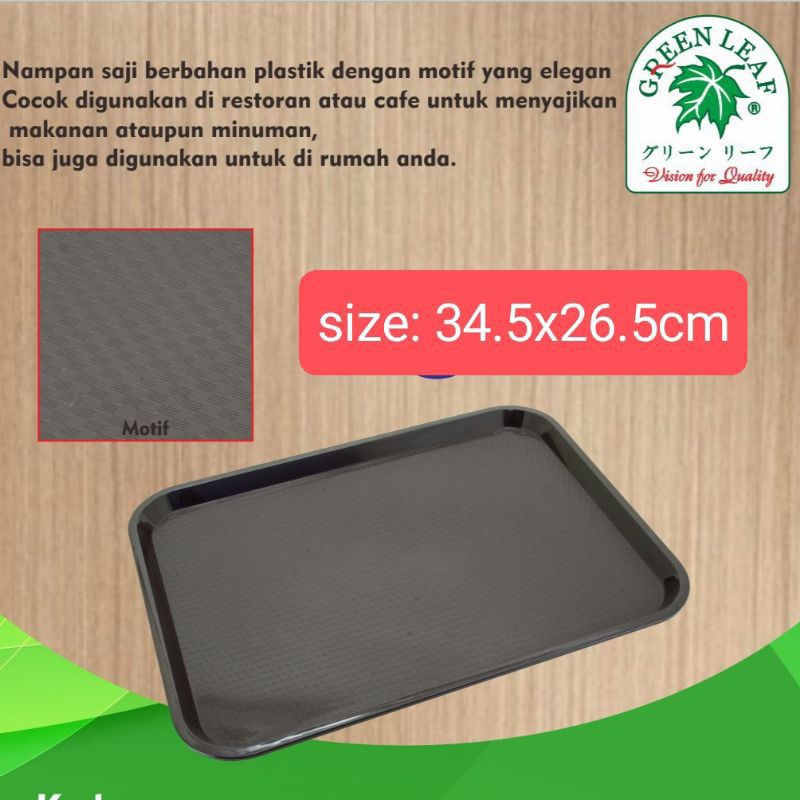 Jual Nampan PLASTIK Makanan Persegi 34x26cm/ Tray Nampan Plastik ...