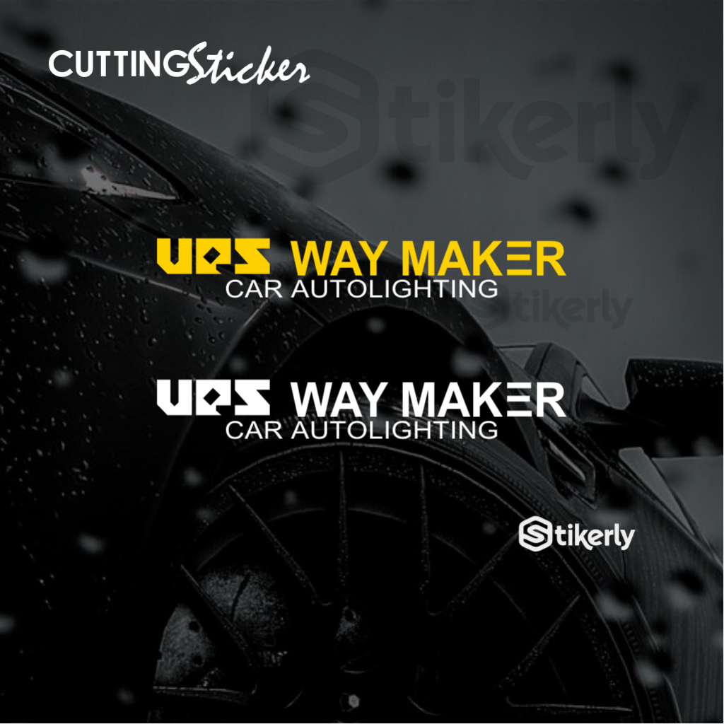 Jual Stiker Cutting UPS "Way Maker" | Menyala dan Unik | Shopee Indonesia